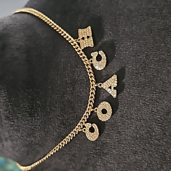 Coach | Jewelry | Coach Signature Logo Necklace | Poshmark